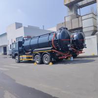 China HOWO 15CBM Vacuum Sewage Suction Truck with 6*4 Drive Wheel and Diesel Fuel for Septic Tank Cleaning and Sludge Transport for sale