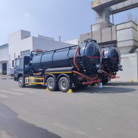 China HOWO 15CBM Vacuum Sewage Suction Truck with 6×4 Drive Type and 336HP Engine for Septic Tank Cleaning and Sludge Transport for sale