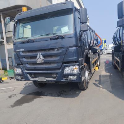 China HOWO 15CBM Vacuum Sewage Suction Truck with 371hp Horsepower and 6×4 Drive Wheel for Industrial Waste Cleaning for sale
