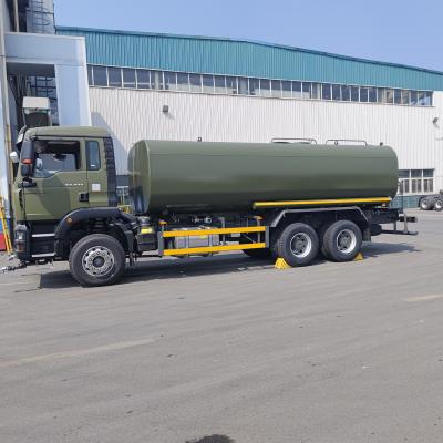 China HOWO TX 6×4 Water Tank Truck with 15-20 CBM Capacity High-Pressure Centrifugal Water Pump and Reinforced Tank Body for Dust Suppression and Municipal Cleaning for sale