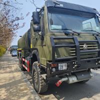 China HOWO 6x6 Fuel Tank Truck with 20,000 Liters Capacity and 371HP Turbocharged Diesel Engine for Zambia Mining Operations for sale