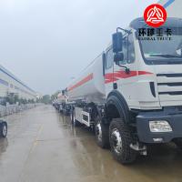 China Beiben 8x8 35,000L Oil Tank Truck Heavy Duty Fuel Tanker Truck for Congo Mining Projects for sale
