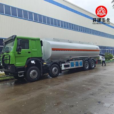 China Camion-Citerne de Carburant HOWO TX 8×4 en Aluminium – SINOTRUK Fuel Bowser pour les Mines et la Construction en RDC for sale