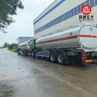 China HOWO TX 8×4 Aluminum Alloy Fuel Tank Truck – SINOTRUK Fuel Bowser for Tanzania Mining and Construction for sale