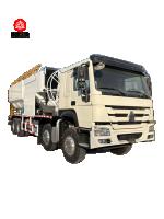 China SHACMAN 6×4 Bulk Emulsion Mixing and Charging Truck with 350 HP Diesel Engine and 8-23 m Telescopic Hose Arm for Mining Blasting for sale