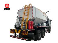 China SHACMAN 6x4 Bulk Emulsion Explosive Mixing and Charging Truck with 350 HP Diesel Engine, 300 kg/min Charging Efficiency, and 8-23 m Telescopic Hose Arm for sale