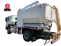 China HOWO 4x2 Bulk Emulsion Explosive Mixing and Charging Truck with 350 HP Diesel Engine 300 kg/min Charging Efficiency and 8-23 m Telescopic Hose Arm for sale