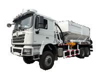 China New SHACMAN 6×4 Heavy-Duty Bulk Emulsion Mixing and Charging Truck with 300 kg/min Charging Efficiency and 8-23 m Telescopic Hose Arm for Mining for sale