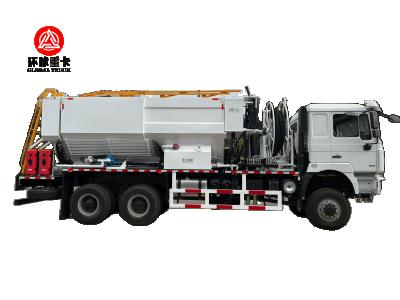 China New 6×4 20m³ Bulk Emulsion Explosive Mixing and Charging Truck with 300 kg/min Charging Efficiency and 8-23 m Telescopic Hose Arm for Mining Blasting for sale
