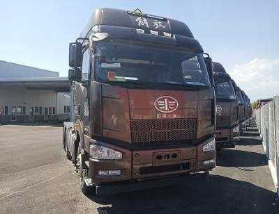 China J5P 420 Hp 6x4 10 Wheels 80 Tons Tractor Trailer Truck  With J5P Lengthened Cabin for sale