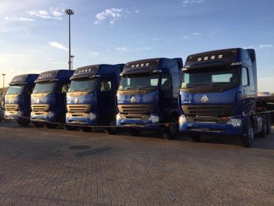 China ZZ4257N3847P Jewelry Blue 6x4 HOWO A7 Tractor Trailer Truck With ZF8098 Steering for sale