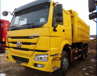 China Yellow Color 371hp Heavy Duty Dump Truck 6x4 With ZF8118 Steering for sale