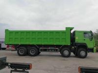 China Green Color ZZ3317N3867 12 Wheels Dump Tipper Trucks With ZF8198 Steering for sale