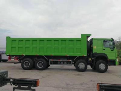 China Green Color ZZ3317N3867 12 Wheels Dump Tipper Trucks With ZF8198 Steering for sale