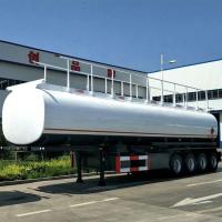 China 42000 Liters Oil Fuel Tank Heavy Duty Semi Trailers With Carbon Steel Matrrial And FUWA Axle for sale
