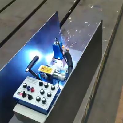 China Semi-Automatic Tank Corner Welding Machine with Portable 4 Wheels Saw Welding Tractor for sale