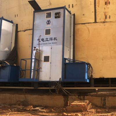 China WINCOO Large Tank Vertical Welding Machine with 8-45 mm Plate Thickness, PLC Control, and Water Cooling System for sale