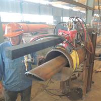 China Industrial CNC Pipe End Beveling Profiler Dual Plasma Flame Cutting Machine for sale