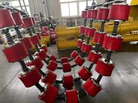 China Pipewelder Essential Pipeline Roller Cradle Low Noise PU Coated Pipe Roller Stand for sale