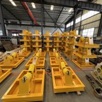 China Industrial Heavy-Load Pipe Roller Bracket 3 Ton PU Coated Anti‑Slip Pipe Support Roller Stand for sale