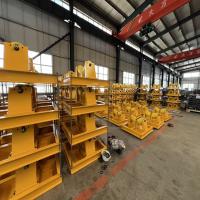 China Robust 2 Ton Heavy‑Load Pipe Support Roller Bracket PU Coated Pipe Roller Stand for Pipe Fabrication for sale