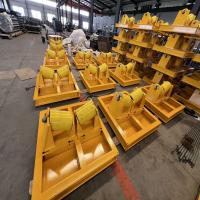 China Robust 2 Ton Heavy‑Load Pipe Support Roller Bracket PU Coated Pipe Roller Stand for Pipe Fabrication for sale