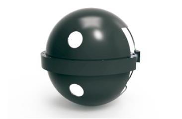 China 360Degree Illumination dia198mm Machine Vision LED Lighting Spherical Shadowless Light for sale