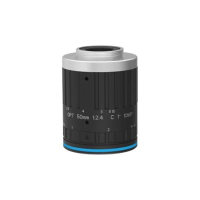 China 10MP 50mm Fixed Lens F2.4-F22 0.13kg Machine Vision Camera Lens for sale