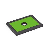 China 410mm Length 1 Channel Machine Vision Backlight With Centre Hole for sale