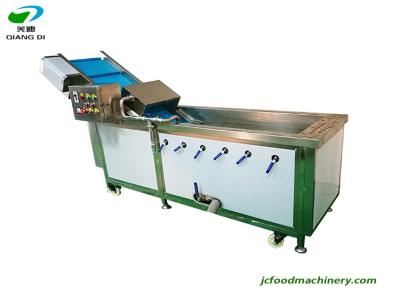 China Industrial Automatic Fruit Vegetable Washing Machine High Pressure Air Bubble Water Circulation 2000kg/h for sale