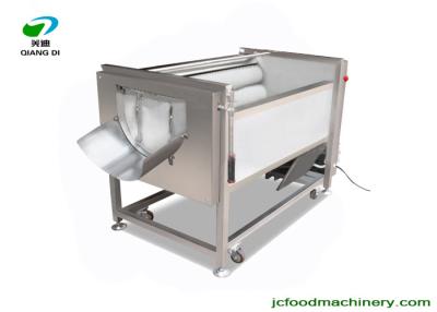 China Automatic Stainless Steel Vegetable Fruit Potato Washing Peeling Machine 500kg/h for sale