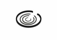 China Chamfered Plain End Round Wire Retaining Ring Stainless Circlips for sale