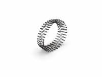 China Stainless Steel Nickel Tin Plated EMI EMC Shielding Canted Coil Spring Round for sale