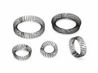China Precision Conductive Canted Slant Coil Spring For EMC EMI Shielding for sale