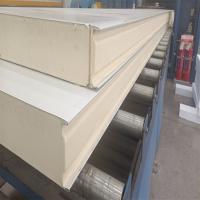 China Waterproof Polyurethane Sandwich Panels 45kg/m3 Density Moisture Proof Cold Room Panels for sale