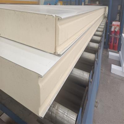 China Waterproof Polyurethane Sandwich Panels 45kg/m3 Density Moisture Proof Cold Room Panels for sale