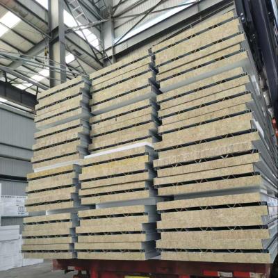 China Fireproof Grade A with PU edge&Rock wool core as roofing system also wall system for sale