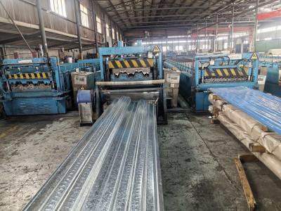 China Customizable Length Up To 6000mm Corrugated Metal Decking With High Corrosion Resistance And Class A Fire Resistance for sale