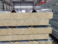 China Rock wool sandwich panels clean room wall panels modula clean room panels cleanroom wall cladding for sale