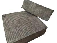 China 2-Hour Fire Resistant Black Rock Wool Board 1200x600mm with 80-180kg/m³ Density for Smoke Exhaust Ventilation for sale
