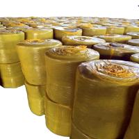 China Rock Wool Insulation Material 60kg/m³ 80kg/m³ 100kg/m³ Thermal Fireproof Felt Roll for sale