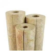 China Aluminum Foil Rock Wool Pipe Insulation 25-120mm Thickness 80-130kg/m³ Density Mineral Wool Tube for sale