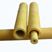 China Aluminum Foil Rock Wool Pipe Insulation 25-120mm Thickness 80-130kg/m³ Density Mineral Wool Tube for sale
