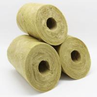 China Aluminum Foil Rock Wool Pipe Insulation 25-120mm Thickness 80-130kg/m³ Density Mineral Wool Tube for sale