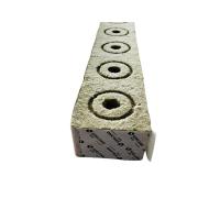 China Basalt Mineral Wool Seedling Blocks 75x75x65mm Square Shape Rock Wool Insulation for Hydroponic Soilless Cultivation for sale