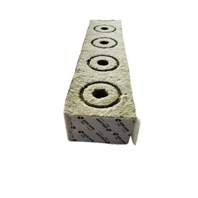 China Basalt Mineral Wool Seedling Blocks 75x75x65mm Square Shape Rock Wool Insulation for Hydroponic Soilless Cultivation for sale