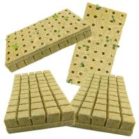 China 200x200x200mm Agricultural Rock Wool Planting Blocks with Hydrophobic Surface for Soilless Farming and Heat Insulation for sale