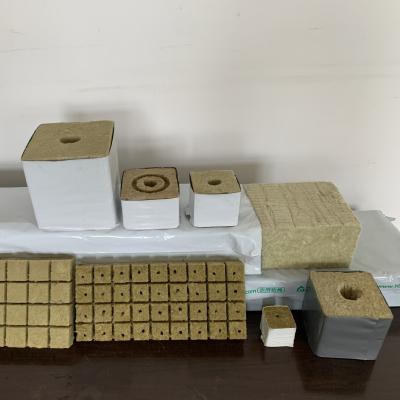 China 40mm Basalt Rock Wool Blocks for Seedling Cultivation - Square Sheet Planting Medium for sale