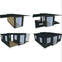 China 3 In 1 Expandable Prefab Homes Prefabricated Shipping Container Houses for sale