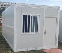 China Outdoor Vandalproof Portable Construction Office Cabin Building Site Office for sale